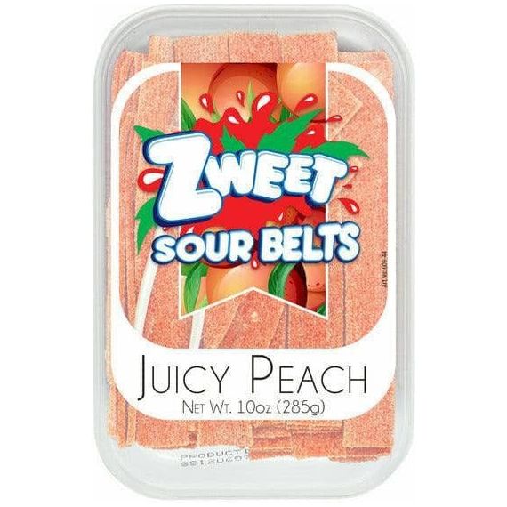 Sour Peach Belts Zweet 10 Oz Shopgalil
