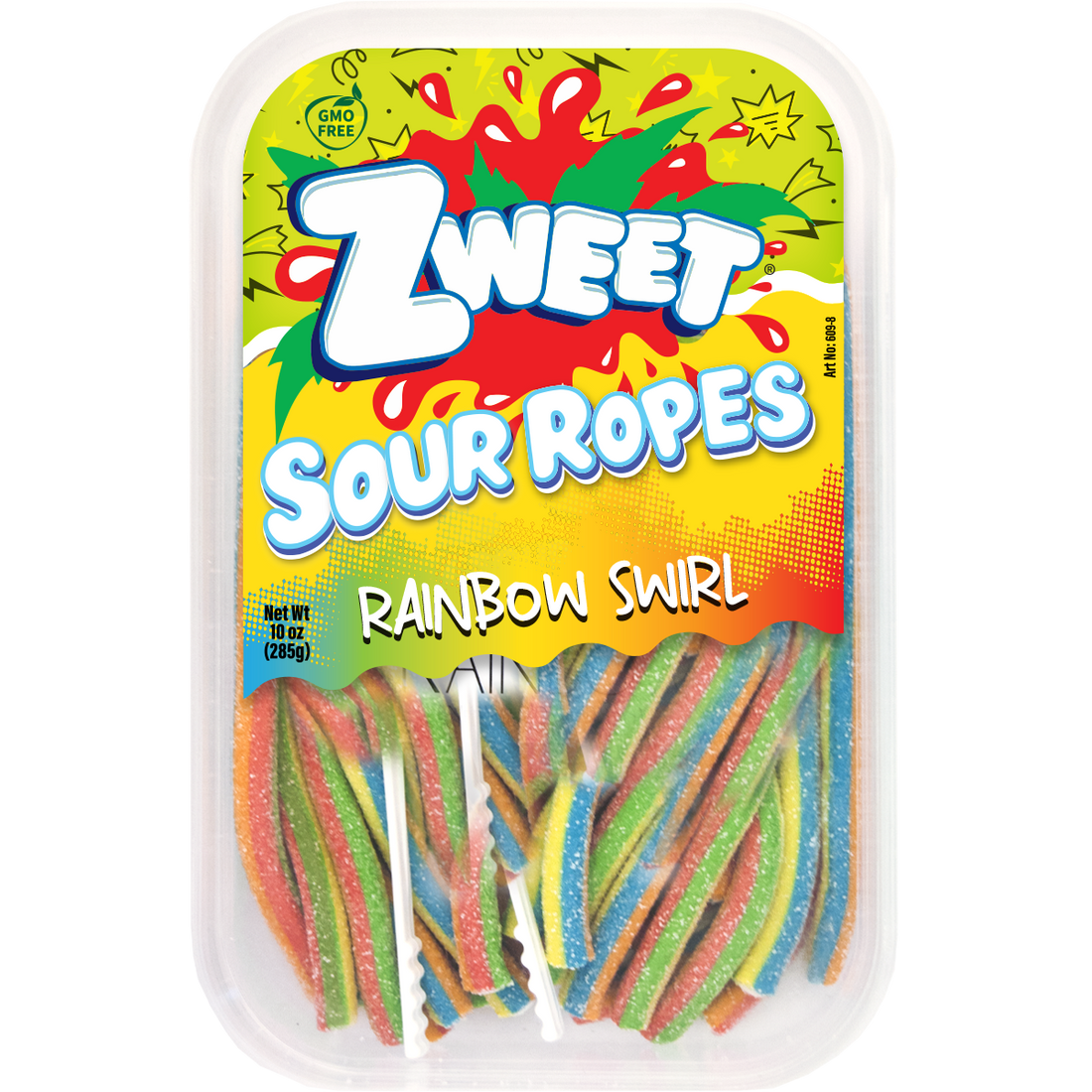 Sour Rainbow Swirl Ropes | Zweet | 10 oz – ShopGalil